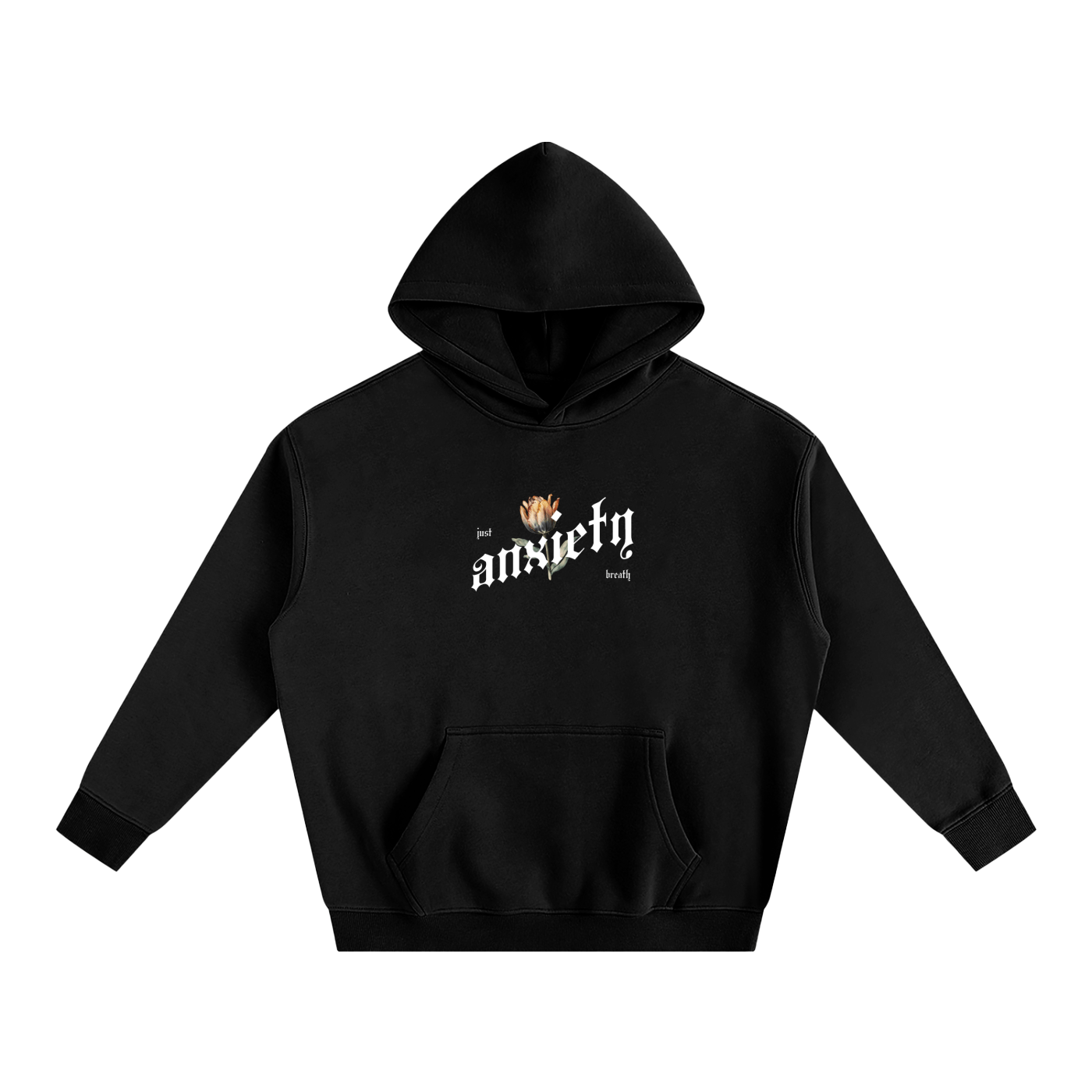 Anxiety Oversized Fleeced Hoodie | Goth Cloth Co.