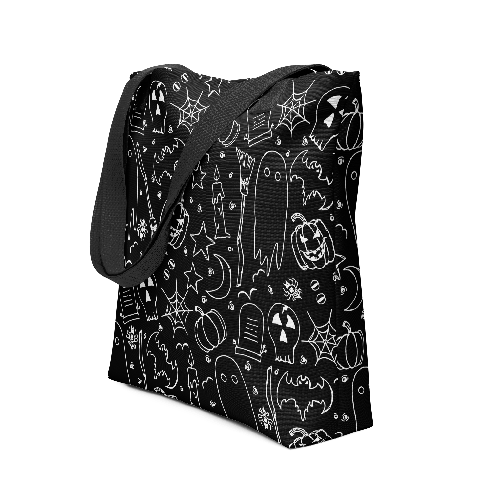 Creepy Cool Ghost Tote Bag - Halloween Tote Bag | Goth Cloth Co.