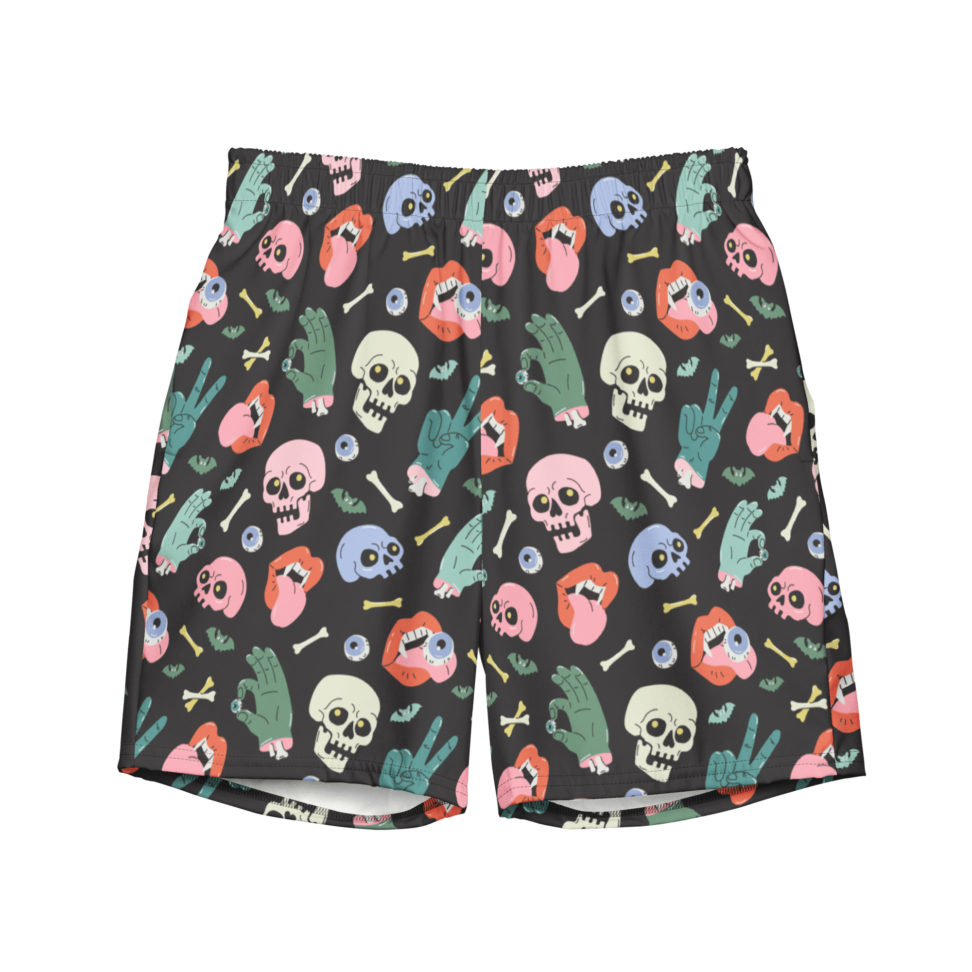 Graveyard Smash Men's Swim Trunks | Goth Cloth Co.