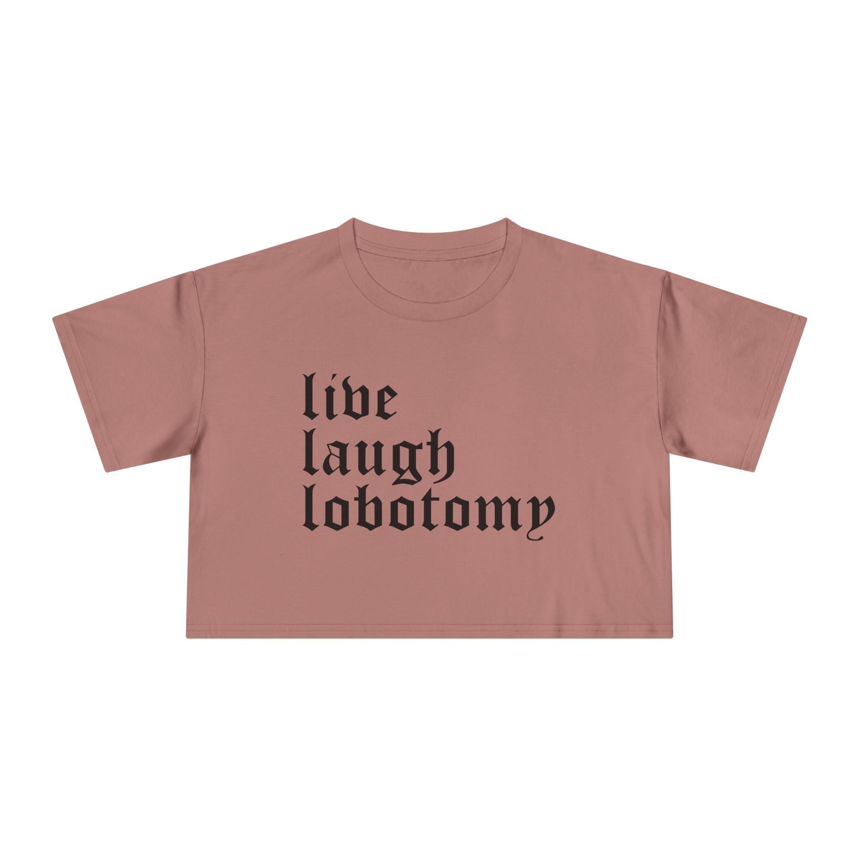 Live Laugh Lobotomy Crop Top | Quirky Gothic Fashion | Goth Cloth Co.