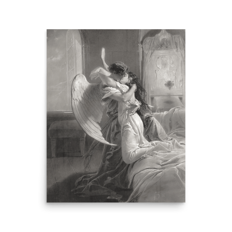 Mihaly Von Zichy Romantic Encounter Matte Poster Print