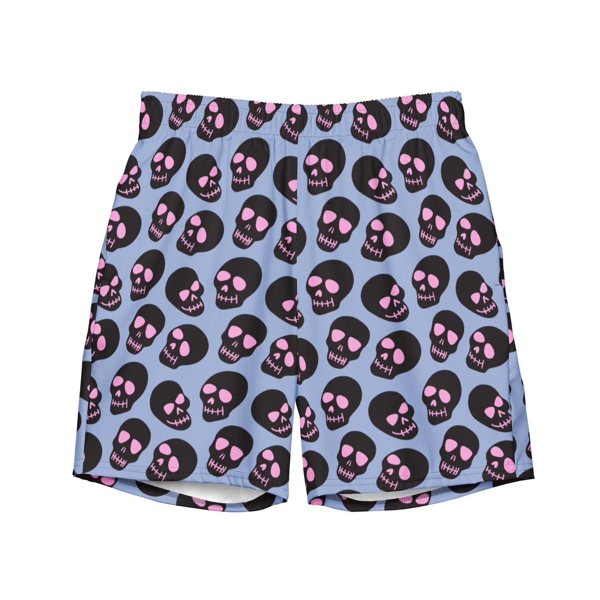 Punk Rock Neon Skull Gothic Swim Trunks | Goth Cloth Co.