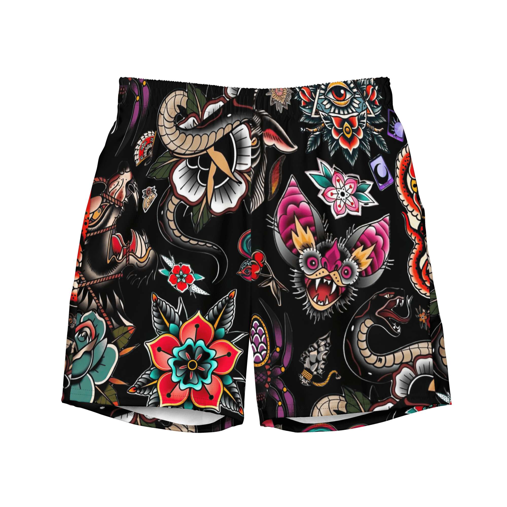 Phantom Flash Men’s Lined Swim Trunks | Goth Cloth Co.