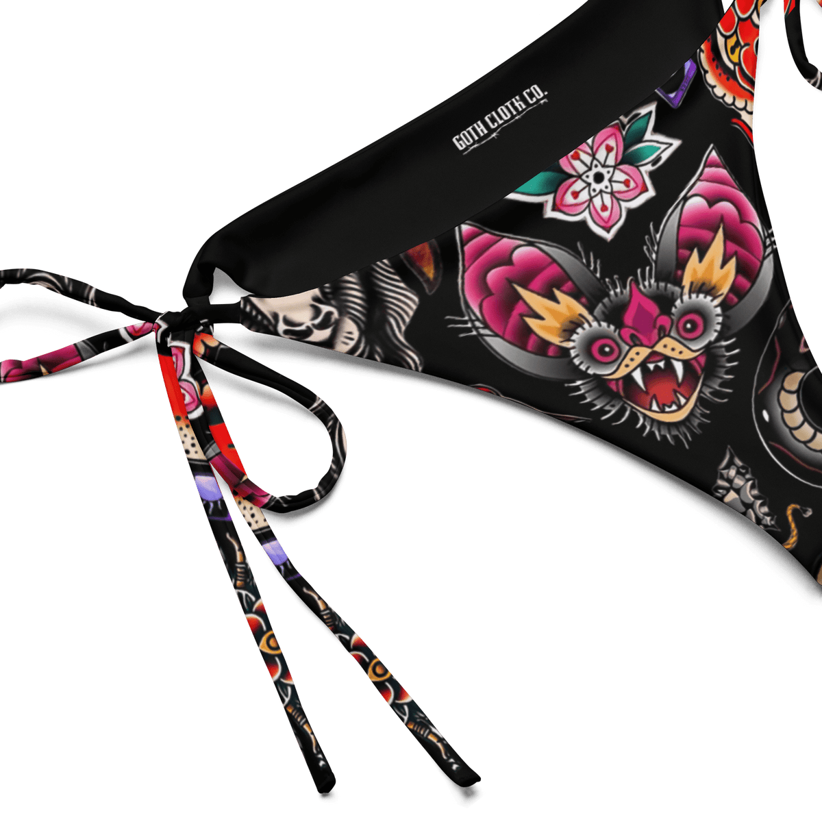 Phantom Flash String Bikini Bottom | Goth Cloth Co.