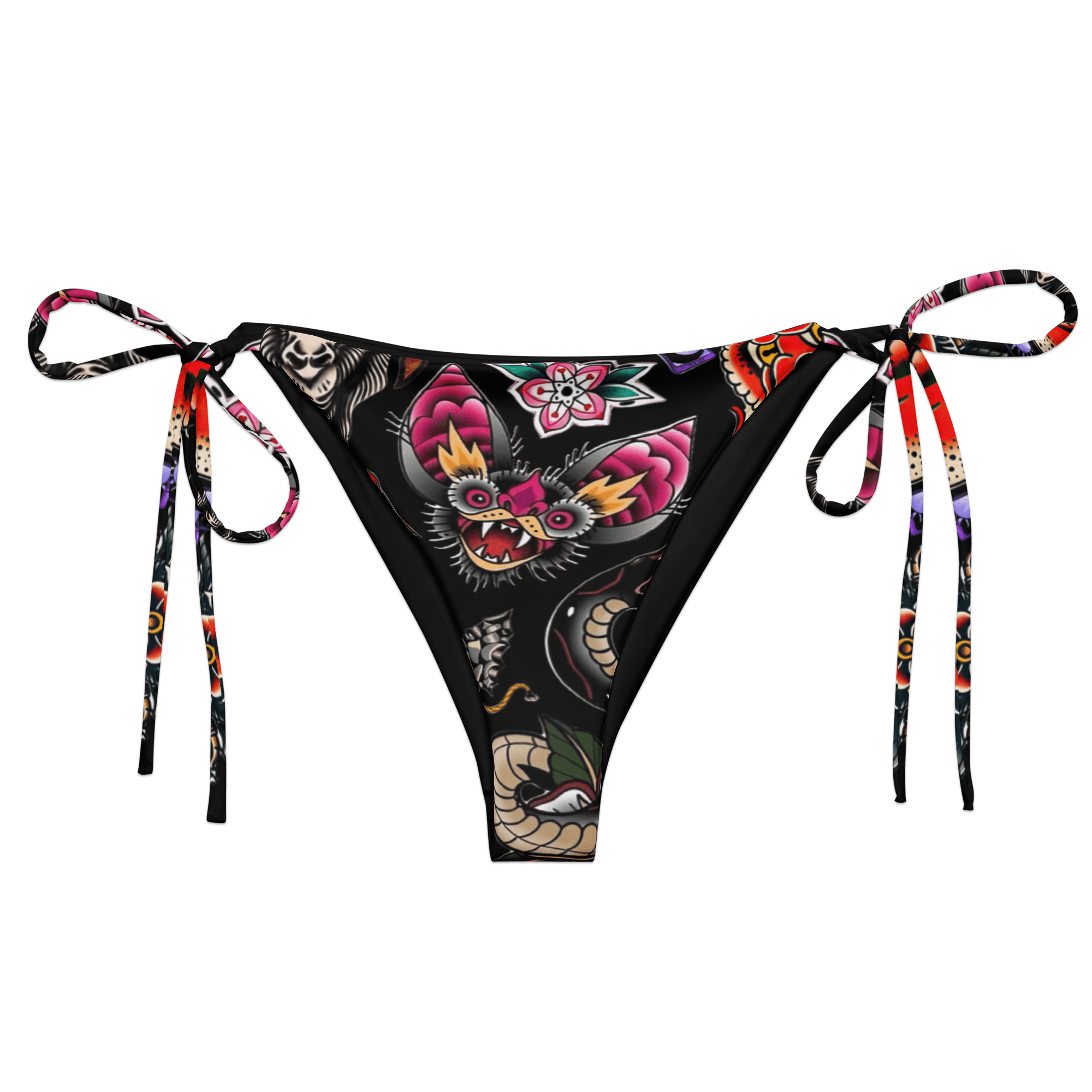 Phantom Flash String Bikini Bottom | Goth Cloth Co.