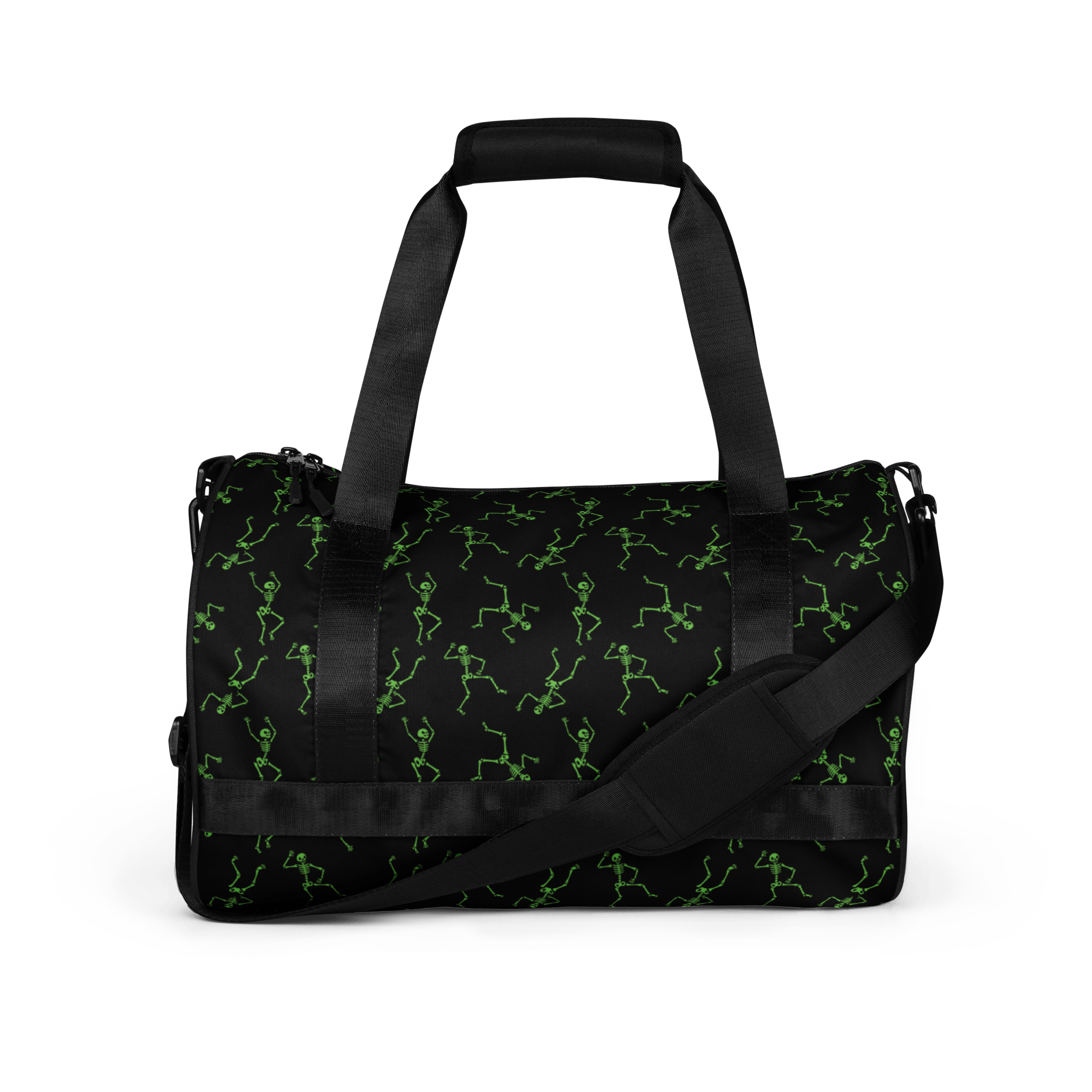 Skeleton Rave Gym Bag - Spooky Fitness Duffle Bag | Goth Cloth Co.