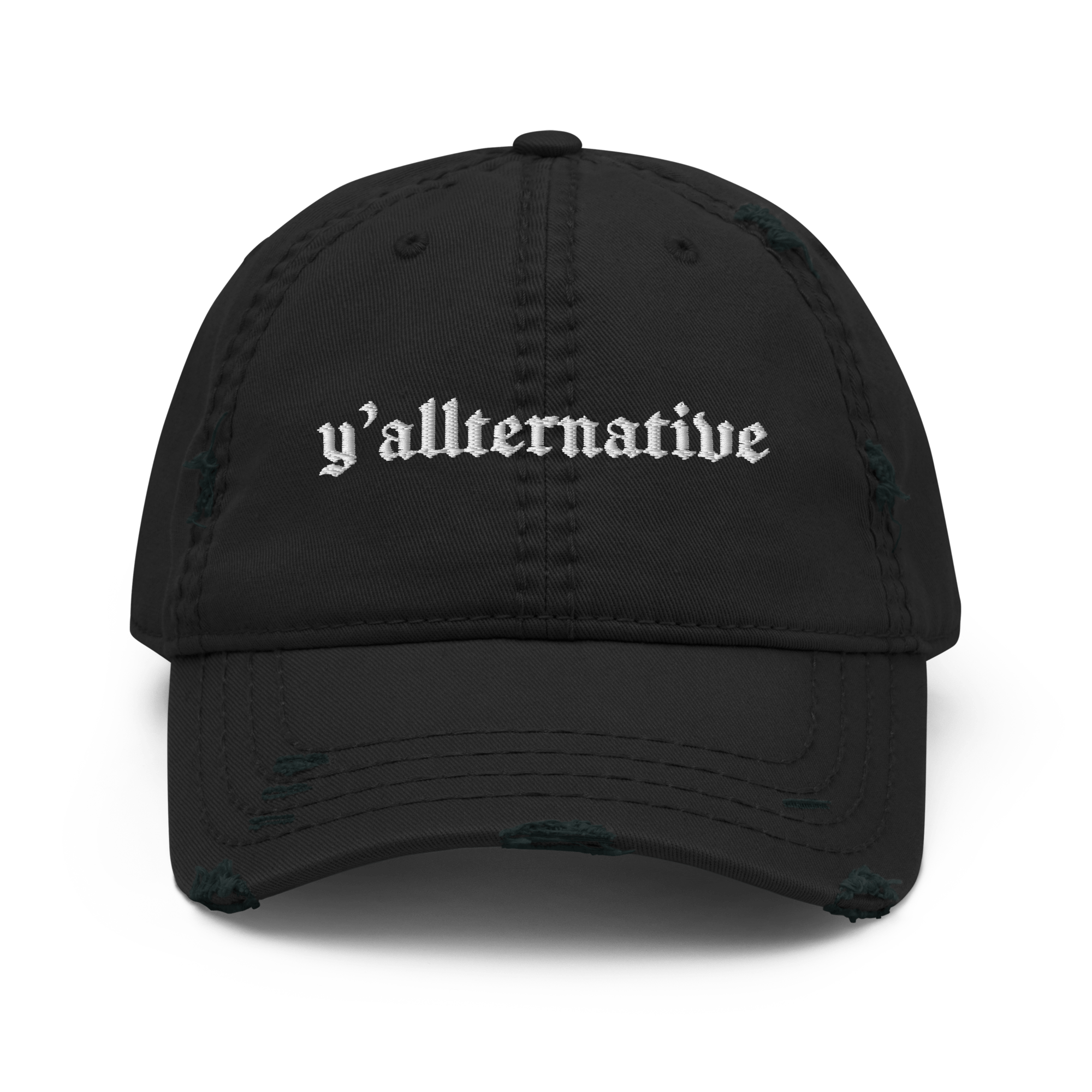 Y'allternative Gothic Distressed Dad Hat | Goth Cloth Co.